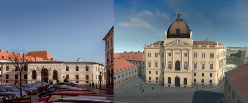 Budapest, Hungary. The government is restoring historical buildings ...